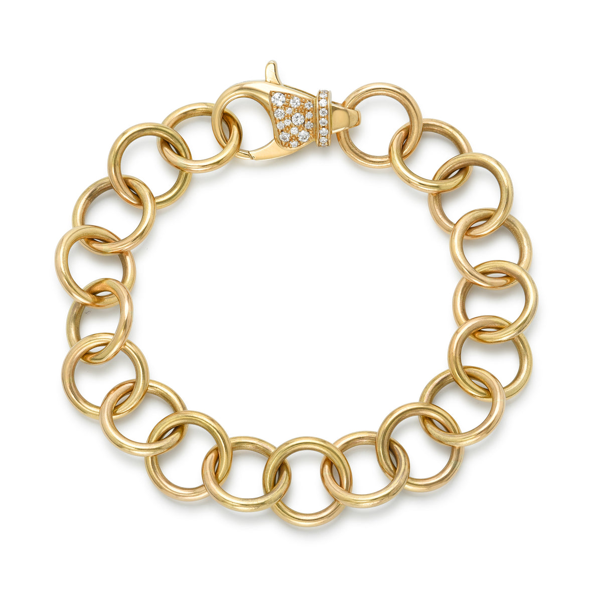 CLUB BRACELET WITH DIAMOND CLASP | SINGLE STONE