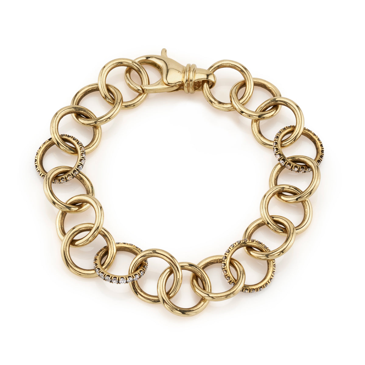 CLUB BRACELET WITH DIAMONDS | SINGLE STONE