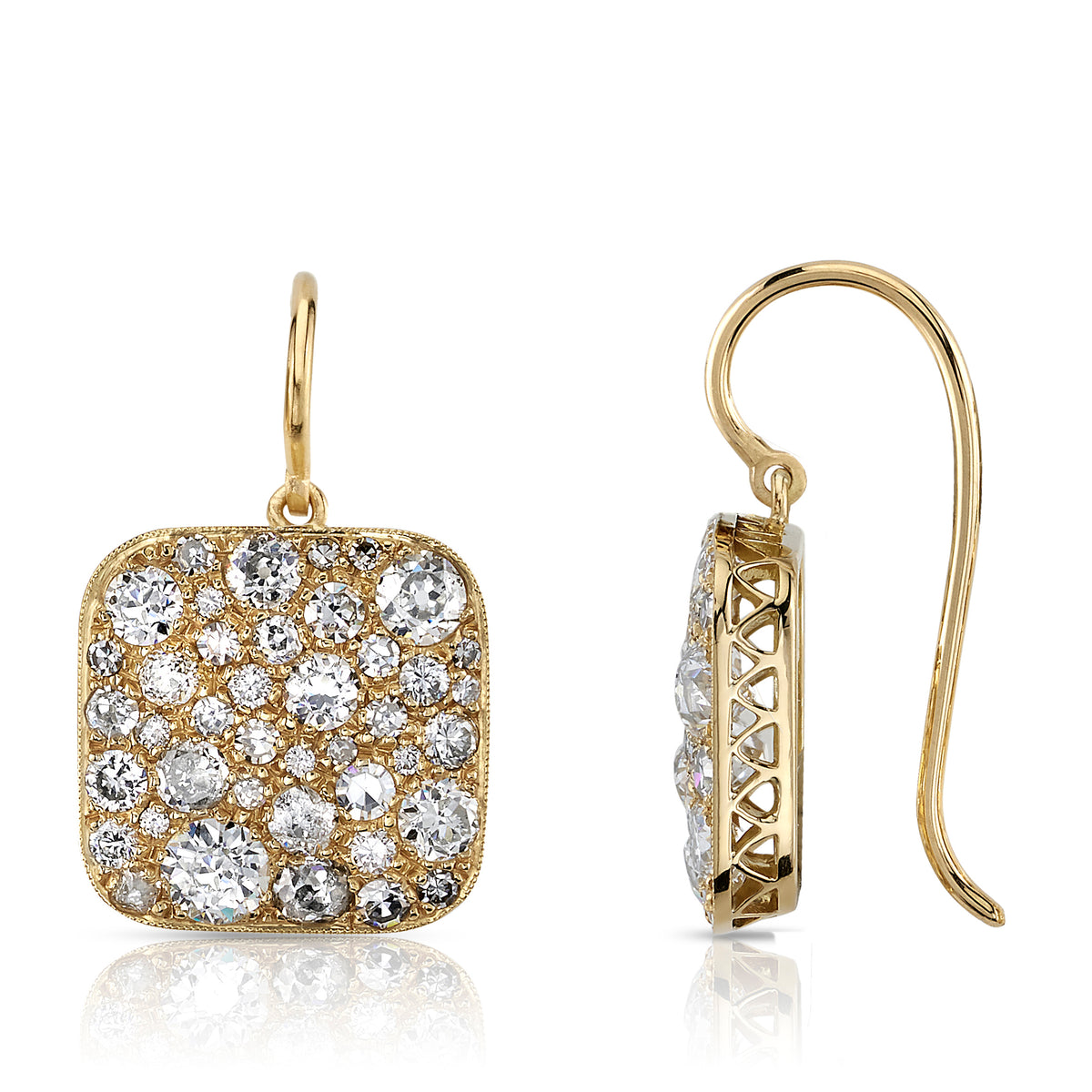 COBBLESTONE DANGLE EARRINGS – SINGLE STONE