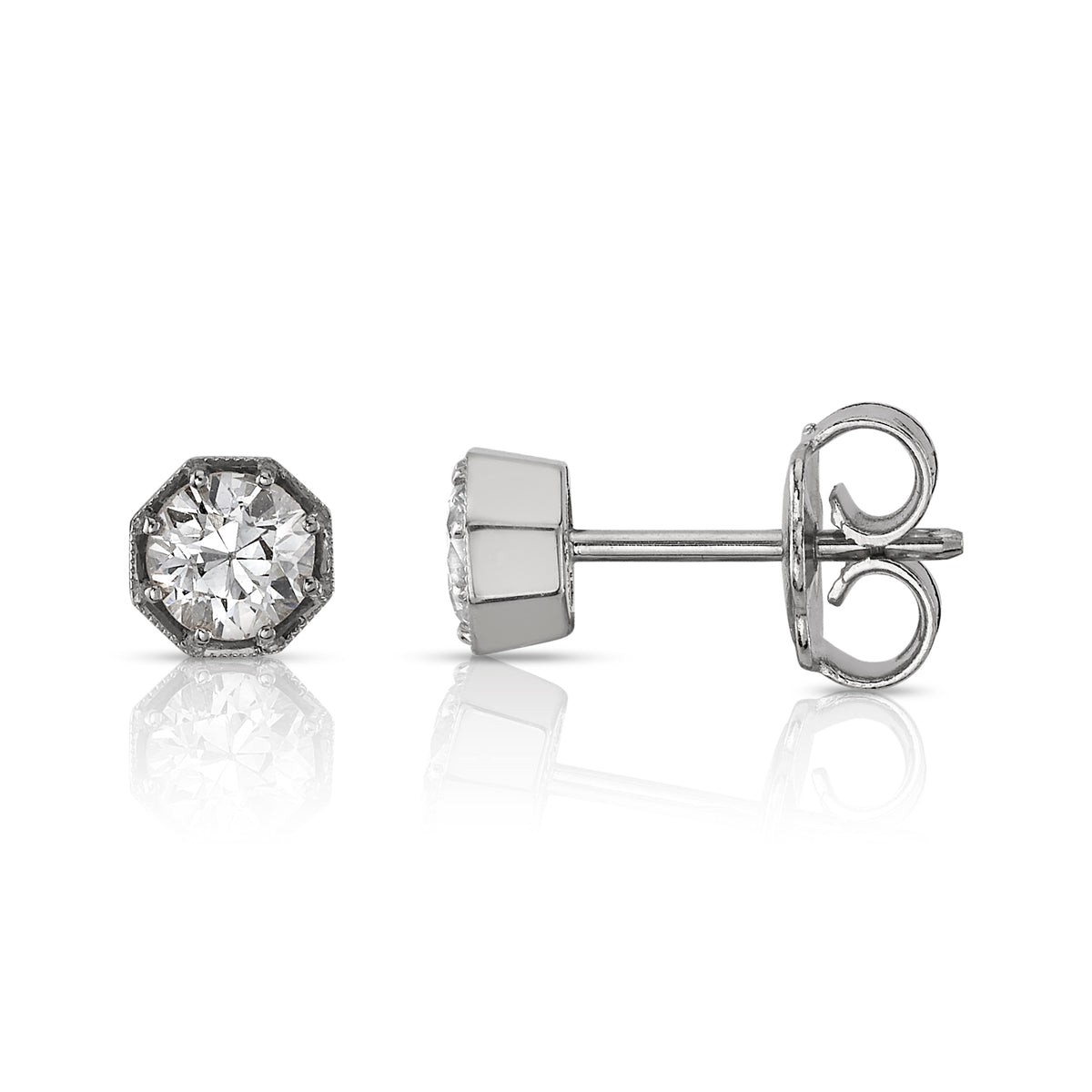 GEMMA STUDS | SINGLE STONE