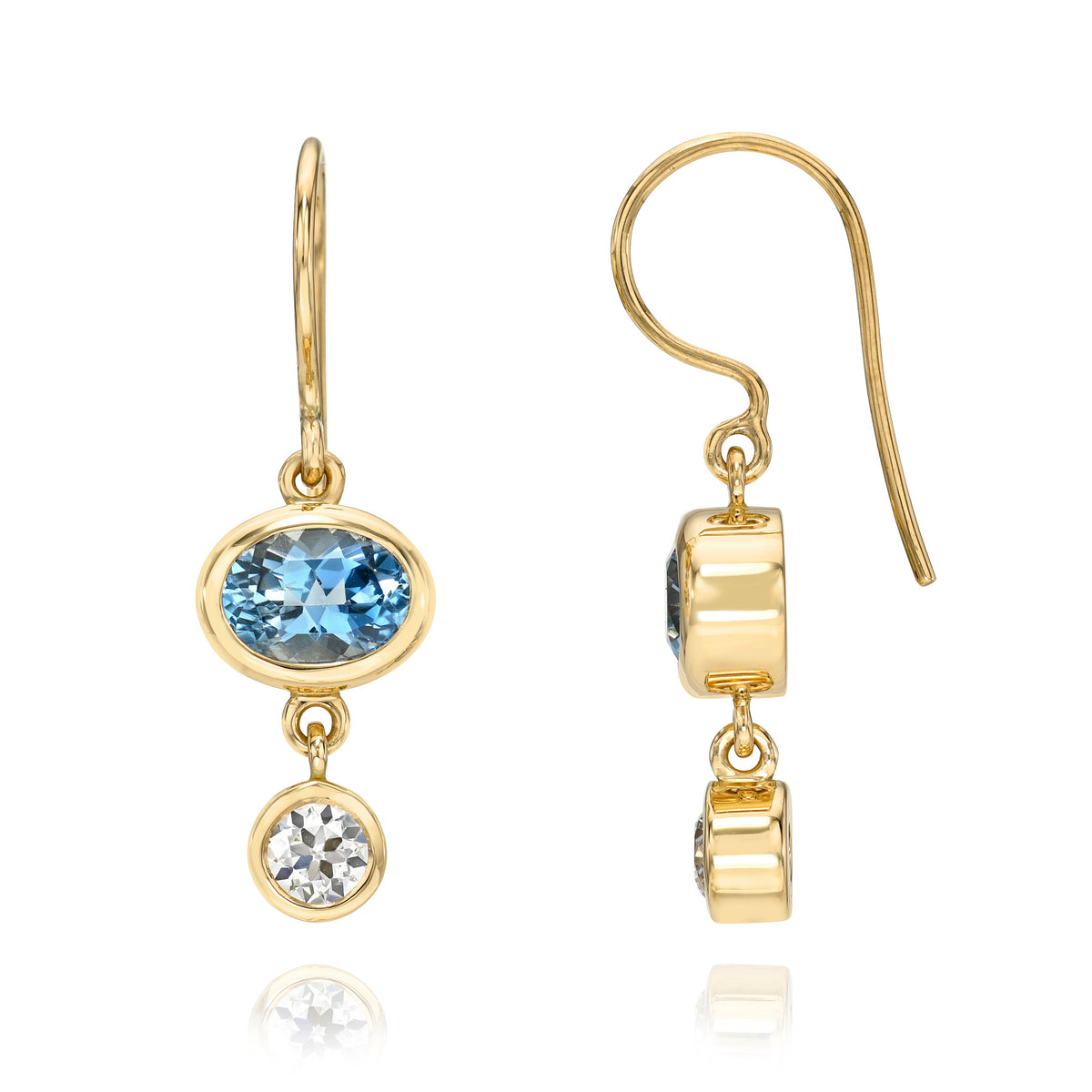 PALOMA DOUBLE DROPS WITH GEMSTONES | SINGLE STONE